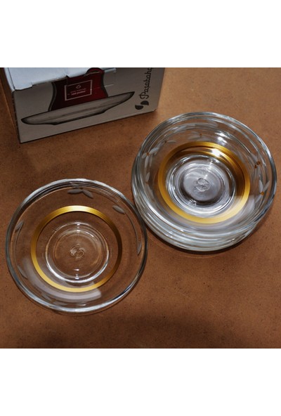 Başak Paşabahçe 54201 6 Lı Kardelen Yaldız Çay Tabağı