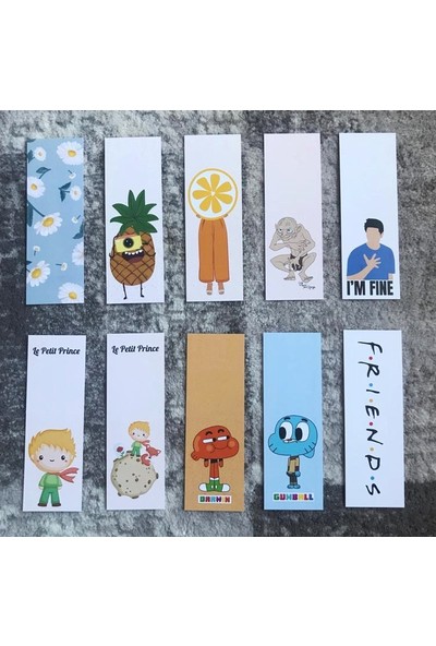 Karışık Meyve Film Hayvan Papatya Friends Ananas Kitap Ayraç Set PYTKAYR36 Karışık Meyve Film Hayvan Papatya Friends Ananas Kitap Ayraç Set PYTKAYR36