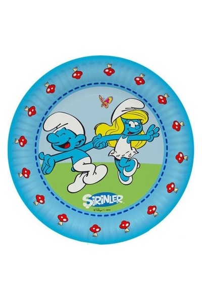 Alsepetavm Tabak Şirinler Temalı 23 cm (8 Adet) Alsepetavm Tabak Şirinler Temalı 23 cm (8 Adet)