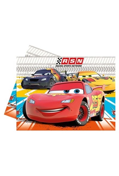 Alsepetavm Cars Temalı Masa Örtüsü 120X180 cm
