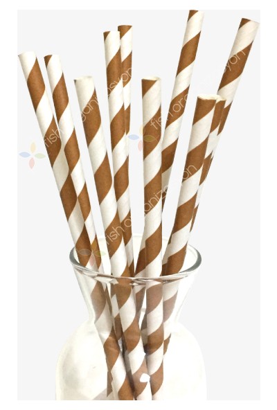 Alsepetavm Spiral Kağıt Pipet Kahverengi Beyaz 26 cm 25 Adet Alsepetavm Spiral Kağıt Pipet Kahverengi Beyaz 26 cm 25 Adet