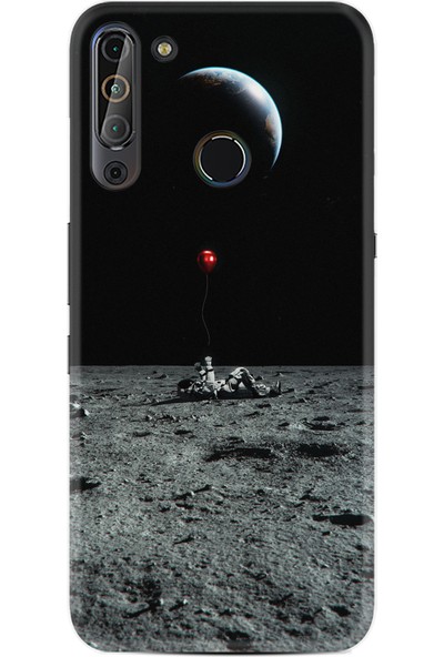 Kılıfland Casper Via X20 Kılıf Silikon Desen Özel Seri Astronoot Red Baloon 1608