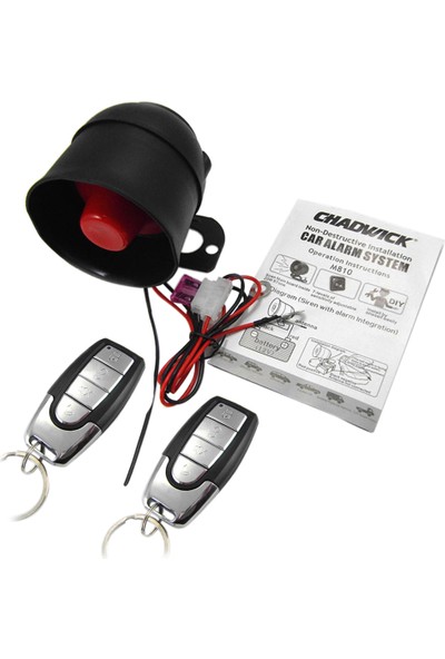Strade Store Evrensel Araba Alarm Güvenlik Sistemi Anti-Hırsızlık Burglar W / 2 Uzaktan Kumanda (Yurt Dışından)