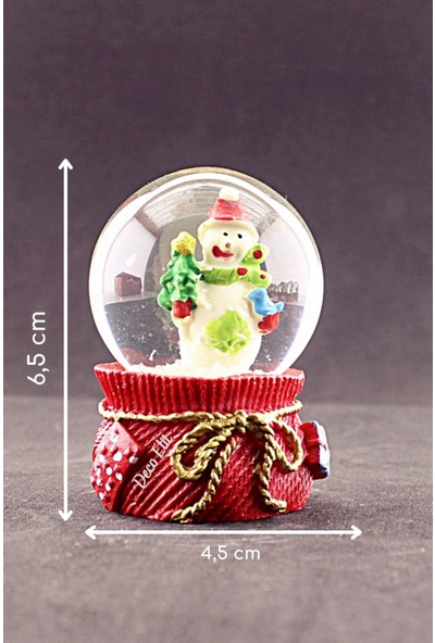 Deco Elit Yeni Yıl Kardan Adam Temalı Mini Boy Kar Küresi 6,5 cm Deco Elit Yeni Yıl Kardan Adam Temalı Mini Boy Kar Küresi 6,5 cm