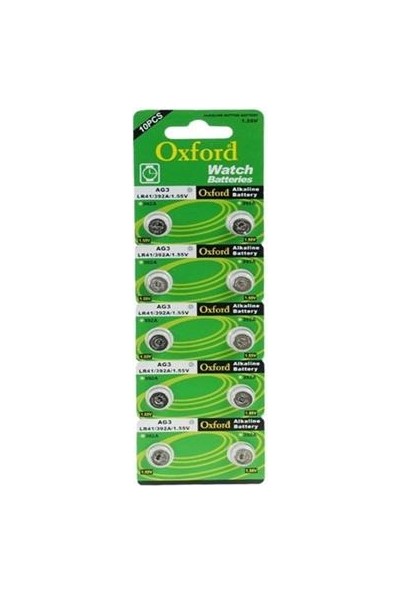 Transformacion Ag3 Oxford Alkalin Pil 10'lu 661067 6 Lı Paket