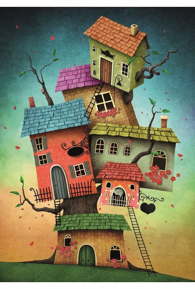 Nova Puzzle Puzzle 45001 - 1500 Parça Fantastik Evler Puzzle