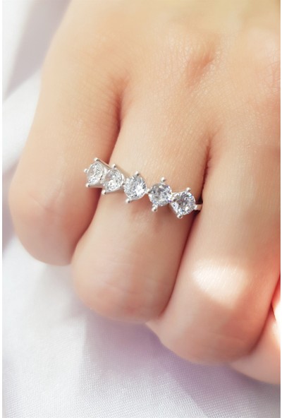 Lieza Jewelry Gümüş Beştaş Yüzük