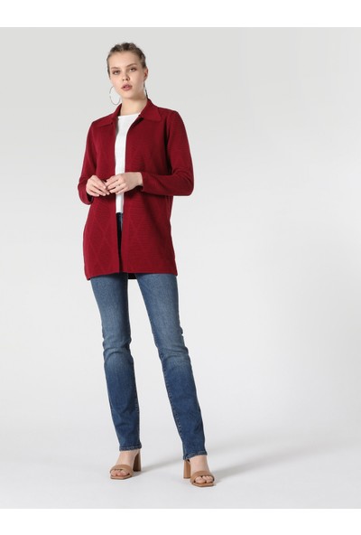 Colin's Bordo Kadın Hırka