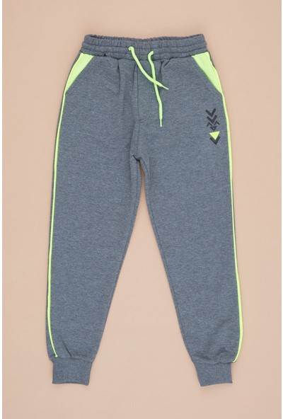 FullaModa Çocuk Neon Şeritli Eşofman Altı