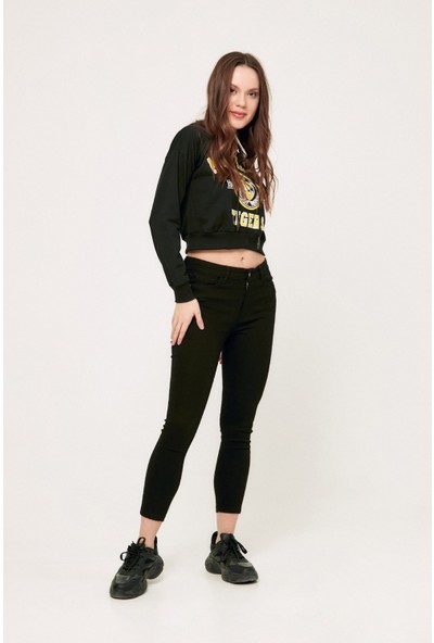 FullaModa Yüksek Bel Skinny Pantolon