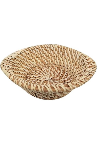 Kumsal Mutfak Hasır Örgülü Bambu Mayalama Sepeti Çap: 17CM H:6 cm Kumsal Mutfak Hasır Örgülü Bambu Mayalama Sepeti Çap: 17CM H:6 cm