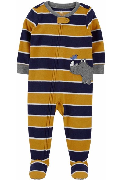 Carter's Erkek Bebek Tekli Pijama Tulum 1M079510