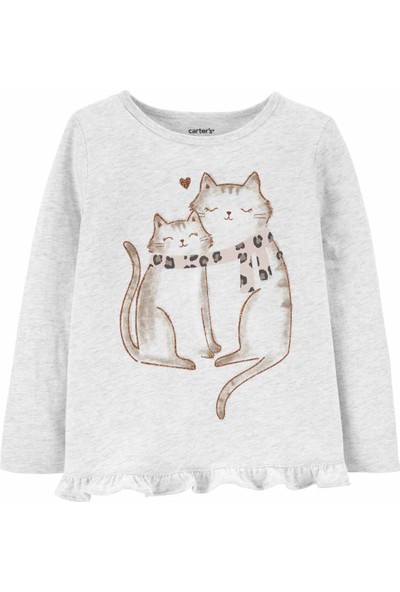 Carter's Küçük Kız Çocuk Tshirt - Pw 2M029010 Carter's Küçük Kız Çocuk Tshirt - Pw 2M029010