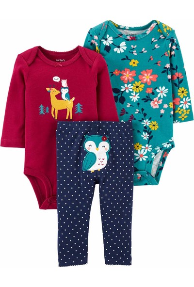 Carter's Layette Bebek 3'lü Set - Tma 1M323410