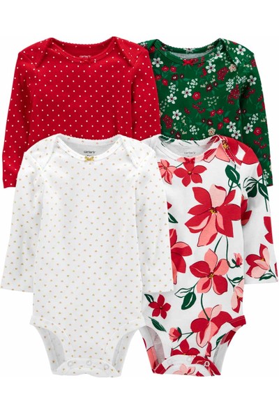 Carter's Layette Kız Bebek 4'lü Body 1M093410