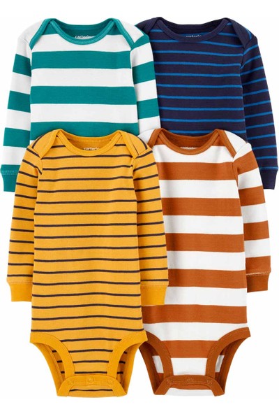 Carter's Layette Erkek Bebek 4'lü Body 1M102110 Carter's Layette Erkek Bebek 4'lü Body 1M102110