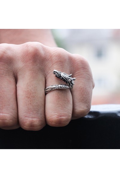 Knk Roydz Gümüş Kaplama Her Parmağa Ayarlanabilir Model Unisex Yüzük