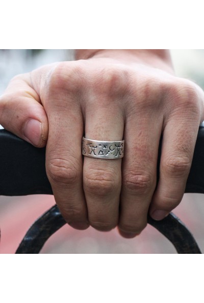 Knk Roydz Gümüş Kaplama Her Parmağa Ayarlanabilir Model Unisex Yüzük