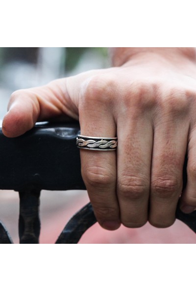 Knk Roydz Gümüş Kaplama Her Parmağa Ayarlanabilir Model Unisex Yüzük