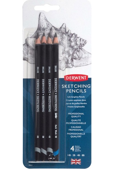 Derwent Sketching Eskiz Kalemi Soft 4’lü Set 39003 Derwent Sketching Eskiz Kalemi Soft 4’lü Set 39003