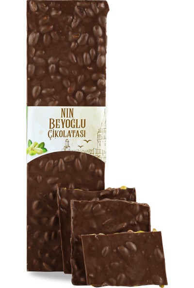 Nin Chocolate Fıstıklı Beyoğlu Çikolatası Sütlü 250G