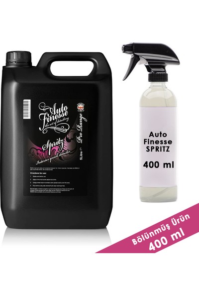Auto Finesse Spritz Hızlı Iç Yüzey Temizleyici Bölünmüş Ürün 400 ml Auto Finesse Spritz Hızlı Iç Yüzey Temizleyici Bölünmüş Ürün 400 ml