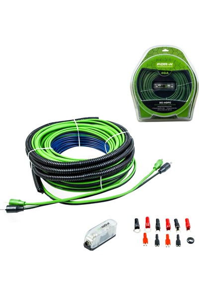 For-X Oto Anfi Kablo Seti 4ga Bakır XC-40FC For-X Oto Anfi Kablo Seti 4ga Bakır XC-40FC