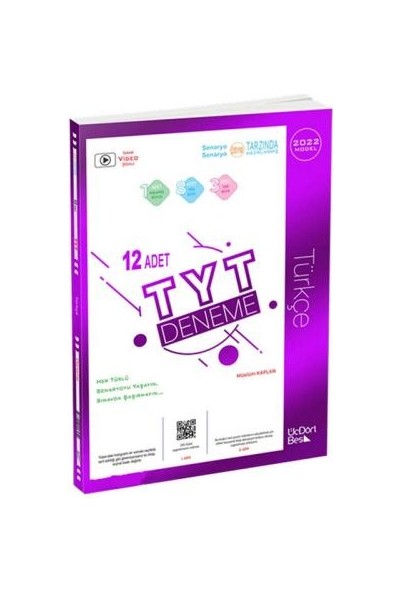 üçdörtbeş Yayınları 2022 TYT Türkçe Video Çözümlü 12 Deneme üçdörtbeş Yayınları 2022 TYT Türkçe Video Çözümlü 12 Deneme