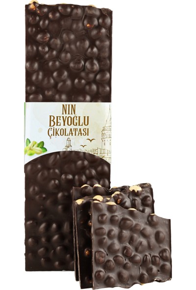 Nin Chocolate Fındıklı Beyoğlu Çikolatası Bitter 250G Nin Chocolate Fındıklı Beyoğlu Çikolatası Bitter 250G