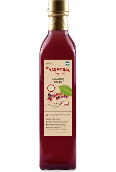 Yaşamsal Organik Organik Karayemiş Sirkesi 500 ml