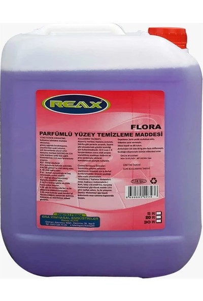 Reax Genel Yüzey Temizleme (Flora) 30 Lt Reax Genel Yüzey Temizleme (Flora) 30 Lt