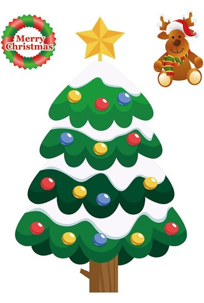 Bdz Mall Noel Reçine Küçük Ev Işık Neşeli (Yurt Dışından)