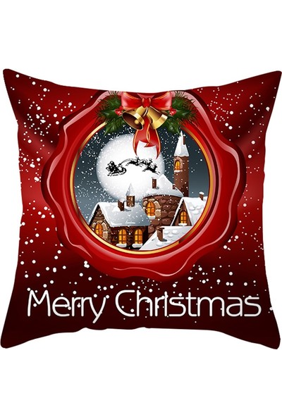 Bdz Mall Luanqi Noel Altın Kırmızı Yastık Kılıfı (Yurt Dışından) Bdz Mall Luanqi Noel Altın Kırmızı Yastık Kılıfı (Yurt Dışından)