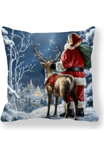 Bdz Mall Noel Yastık Örtüsü Merry Christmas Süslemeri (Yurt Dışından)