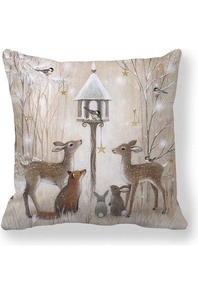 Bdz Mall Noel Yastık Örtüsü Navidad Merry Christmas (Yurt Dışından)