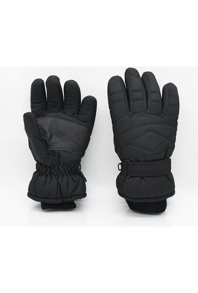 Deafox Siyah Kadın Kar Eldiveni