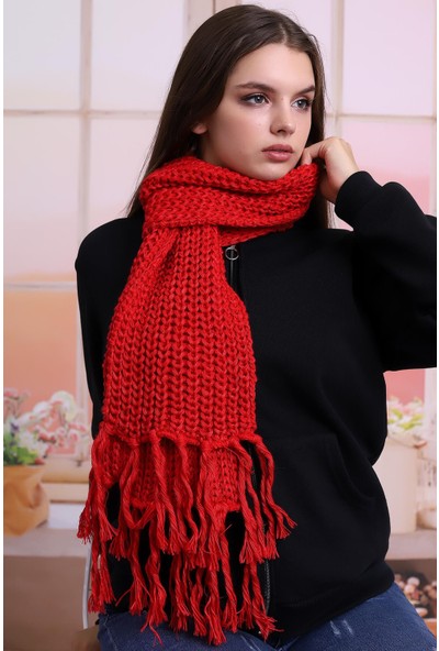 Deafox Kırmızı Selanik Atkı