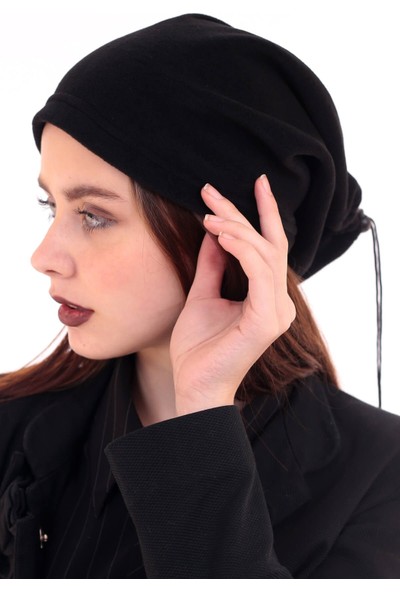 Deafox Siyah Trend Polar Boyunluk Bere