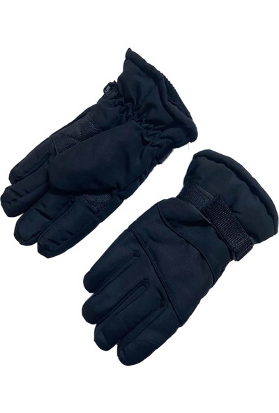 Deafox Siyah Çocuk Kar Eldiveni