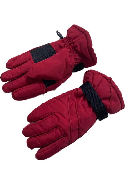 Deafox Kırmızı Çocuk Kar Eldiveni