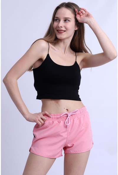 Deafox Pudra Cepsiz Kadın Deniz Şortu
