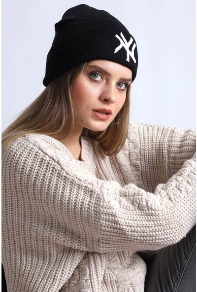 Deafox Ny Baskı Katlamalı Kadın Bere