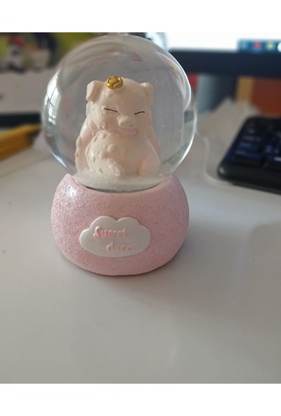 MasterHome Sweet Dream Hayvan Figürlü Camlı Kar Küresi MasterHome Sweet Dream Hayvan Figürlü Camlı Kar Küresi
