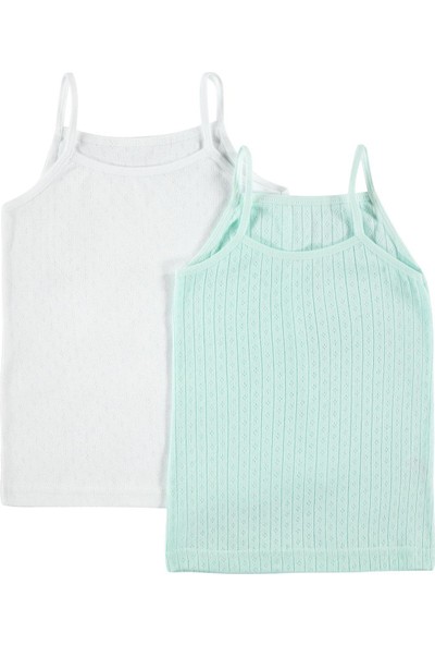 Civil Girls Kız Çocuk 2'li Atlet Set 2-10 Yaş Mint Yeşili