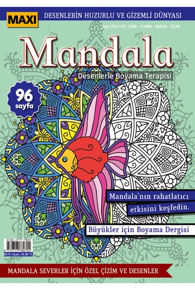 Maxi Mandala Desenlerle Boyama Terapisi 2021/03 Maxi Mandala Desenlerle Boyama Terapisi 2021/03