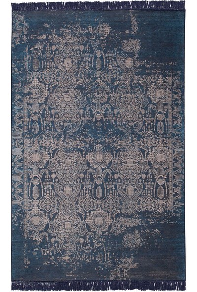 Enza Home Mabel Modern Özel Tasarım Dokuma Halı Mavi 80 x 150 cm. Enza Home Mabel Modern Özel Tasarım Dokuma Halı Mavi 80 x 150 cm.