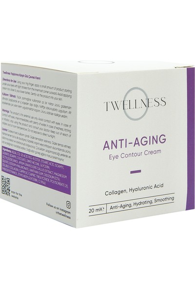 Twellness Kolajen Yaşlanma Karşıtı Göz Çevresi Kremi - 20 ml