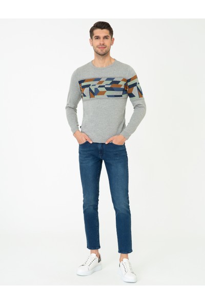 Pierre Cardin Mavi Slim Fit Denim Pantolon 50248636-VR028