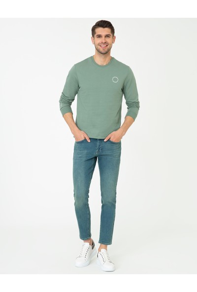 Pierre Cardin Yeşil Slim Fit Denim Pantolon 50248637-VR027 Pierre Cardin Yeşil Slim Fit Denim Pantolon 50248637-VR027