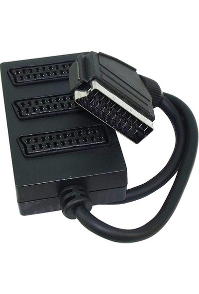 OEM Scart Çoklayıcı Dağıtıcı Üçlü Siyah